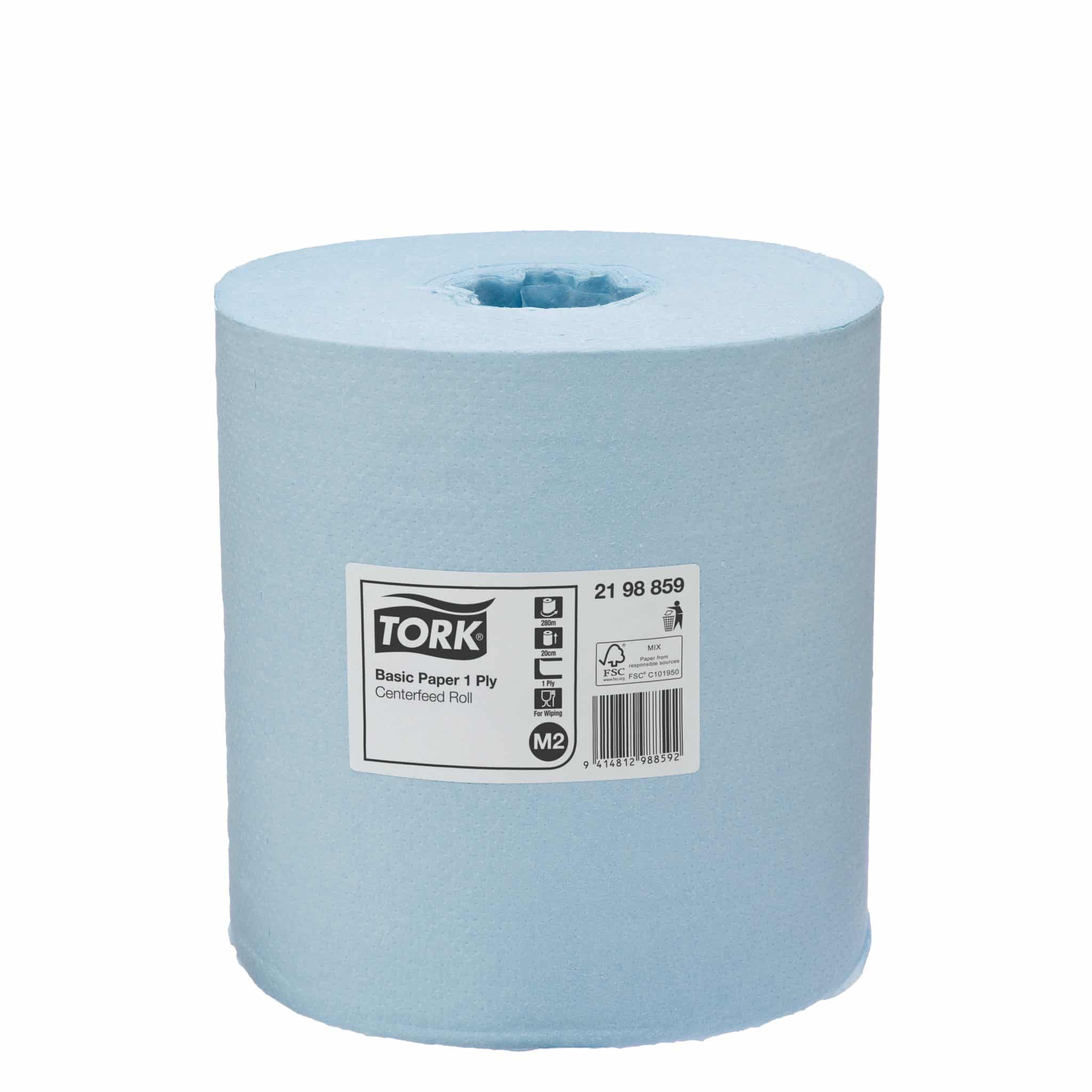 Tork Basic Paper C/Feed BLU 1P, 300m x6 M2 - Eco Choice Aotearoa