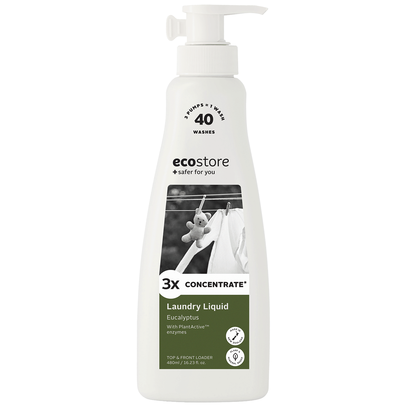 ecostore laundry liquid 3x concentrate - eucalyptus - Eco Choice Aotearoa
