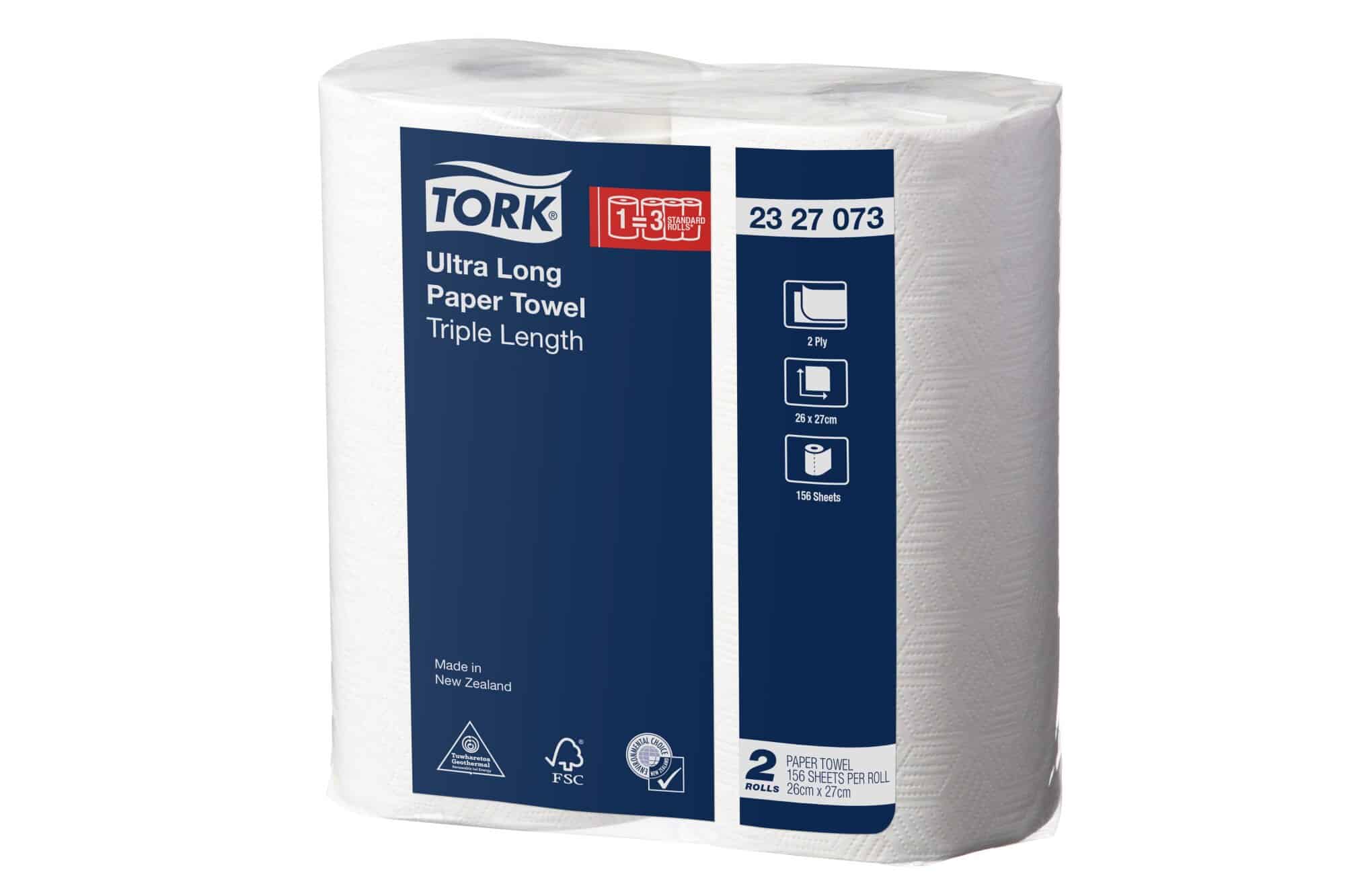 Tork Ultra Long Paper Towel 2 Ply - Triple Length - Eco Choice Aotearoa