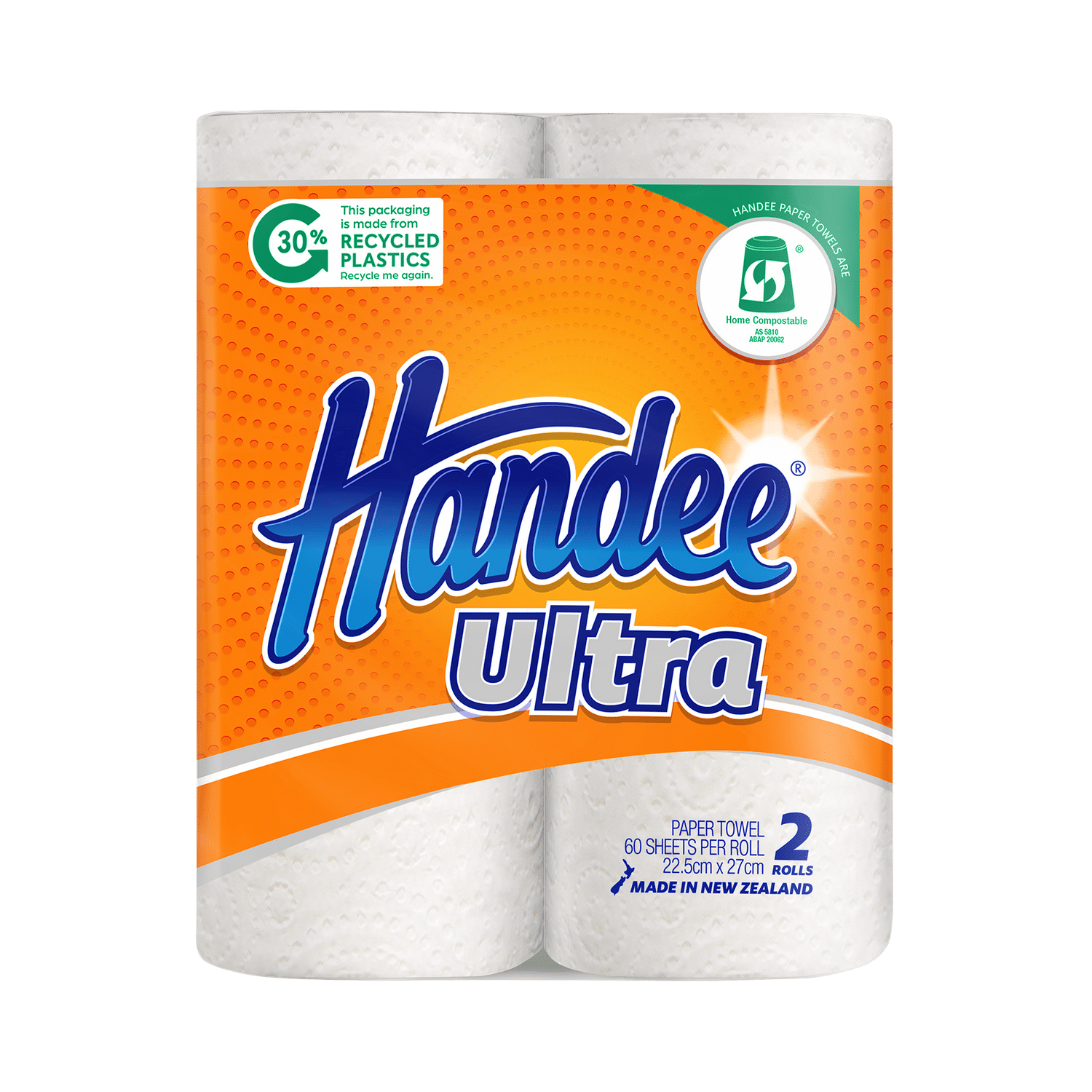 Handee Towel, White, Double Length, 2Sx6 - Eco Choice Aotearoa